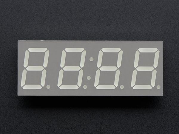 Adafruit Affichage d'horloge vert à 7 segments - hauteur des chiffres ...
