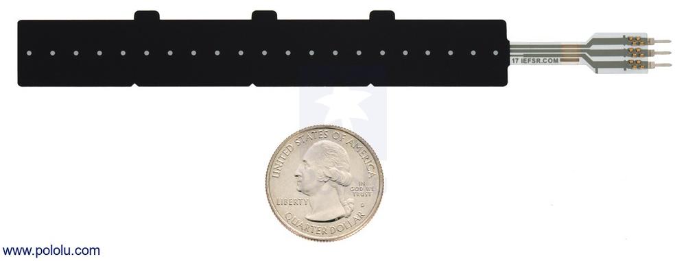 Pololu Force-Sensing Linear Potentiometer: 4.0″×0.4″ Strip ...