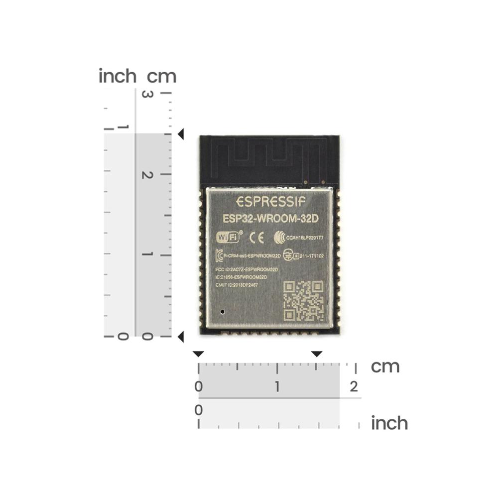 Modulo ESP32-WROOM-32D: microcontrollore WiFi e Bluetooth dual-core ...
