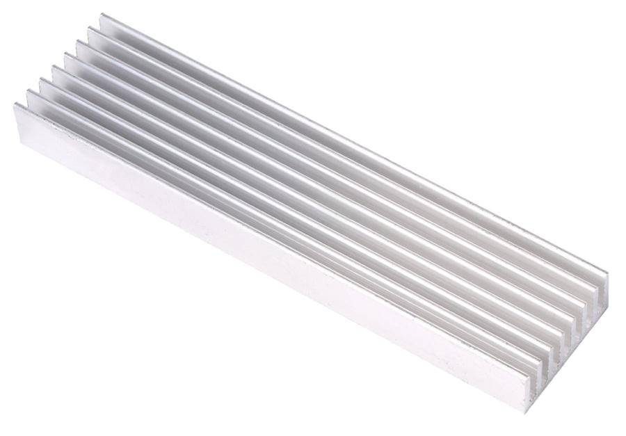 Opencircuit Aluminium heatsink 100x20x6mm - 2 stuks