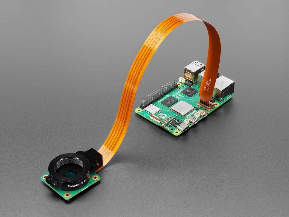 Adafruit Cabo de Câmera FPC para Raspberry Pi 5 - 22 pinos de 0,5mm ...