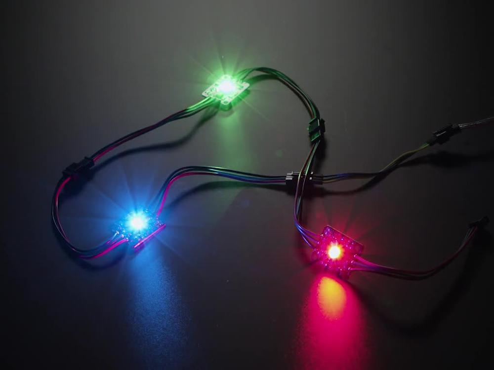 Adafruit LED NeoPixel chaînable ultra lumineuse de 3 watts - Opencircuit