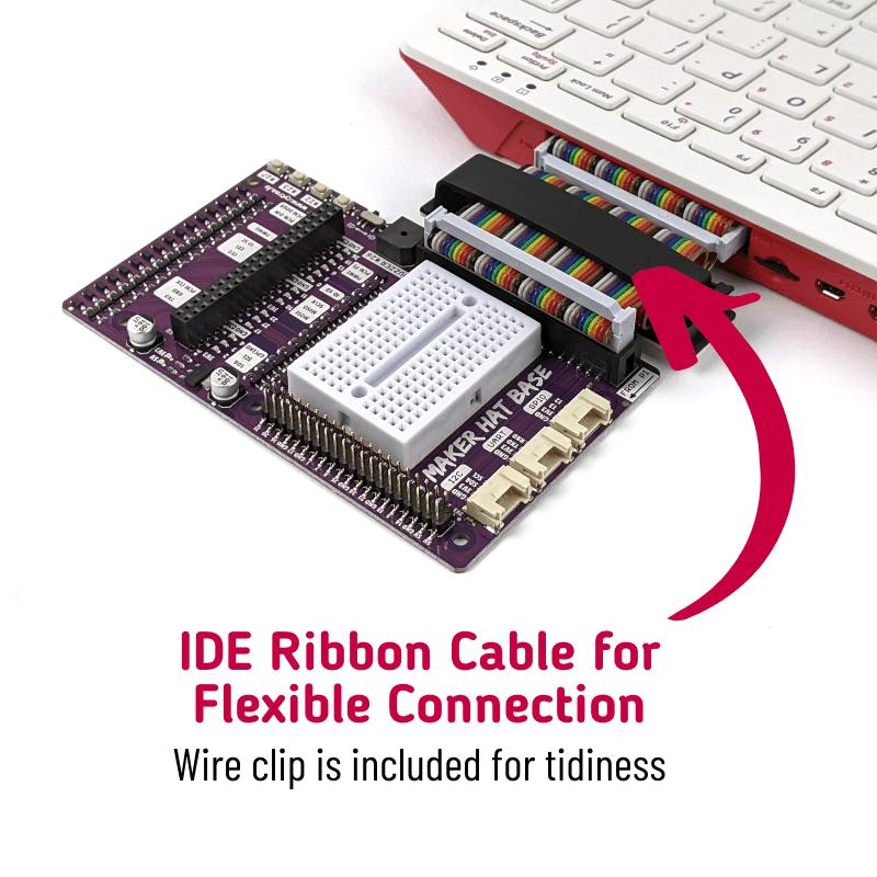 Maker Hat Base - Extension HAT & GPIO pour Raspberry Pi 400 - Opencircuit