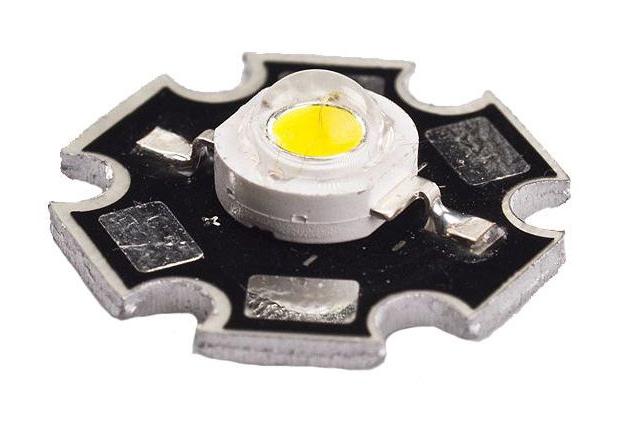 3W blauw power led 110° - 2 stuks - Opencircuit