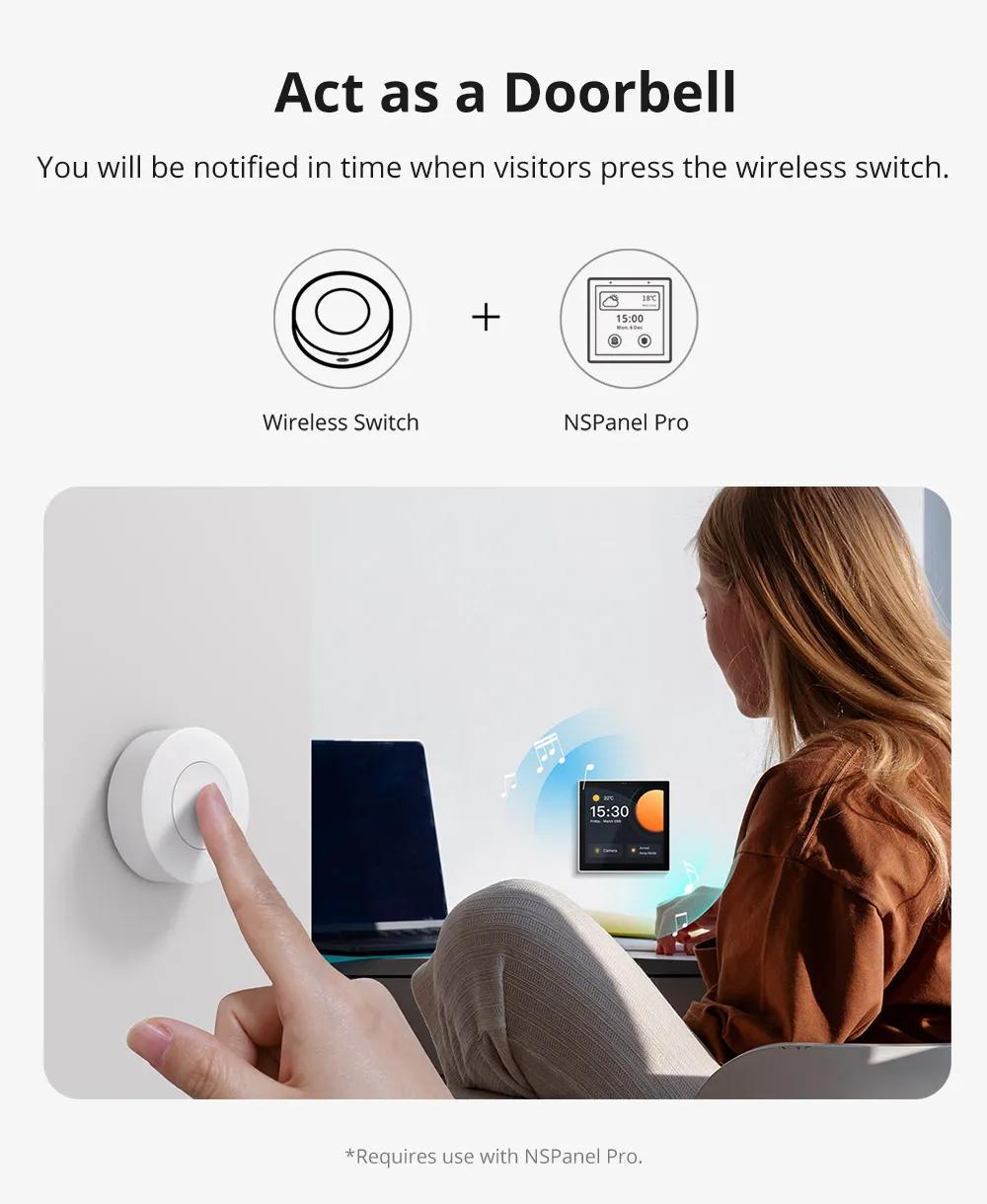 Itead Interruttore wireless SONOFF Zigbee | SNZB-01P - Opencircuit