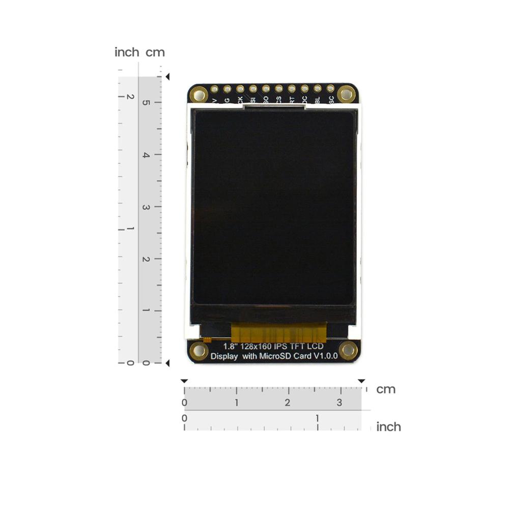 Fermion: 1,8" 128x160 IPS TFT LCD-skärm med MicroSD-kortplats (Breakout ...