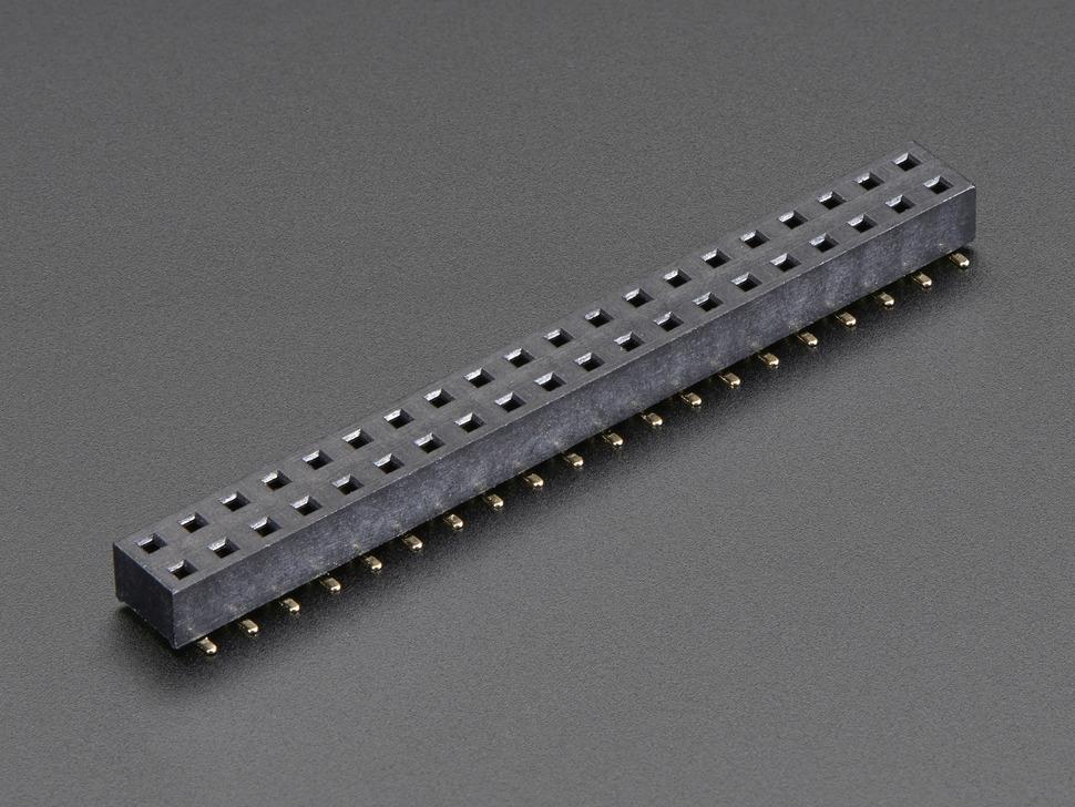 Adafruit SMT GPIO- header voor Raspberry Pi hat - 2x20 korte female ...