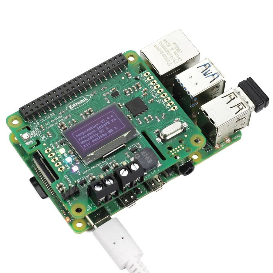 Kitronik Air Quality Control HAT för Raspberry Pi - Opencircuit