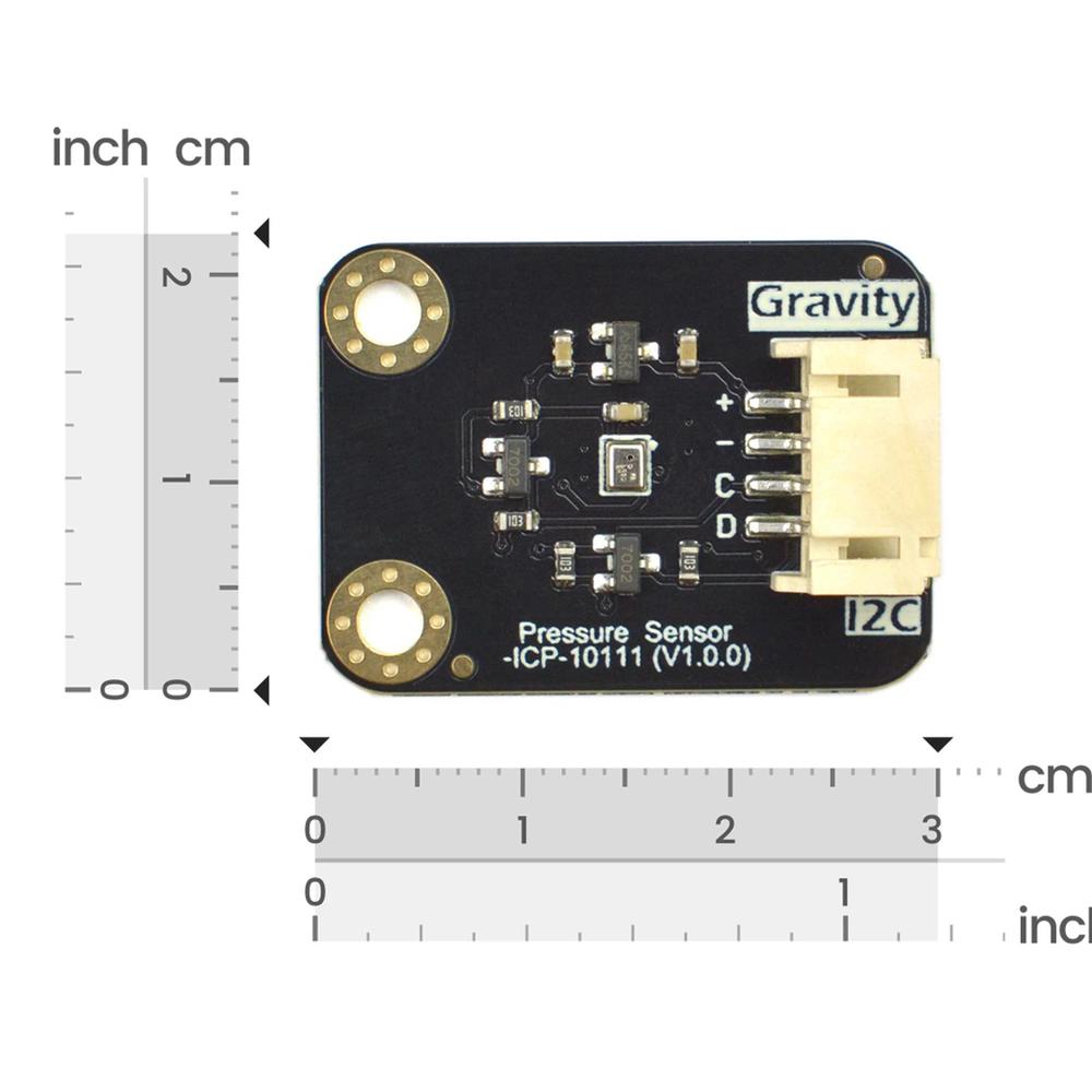 DFRobot Barometric Pressure Temperature Sensor with TDK ICP-10111 ...