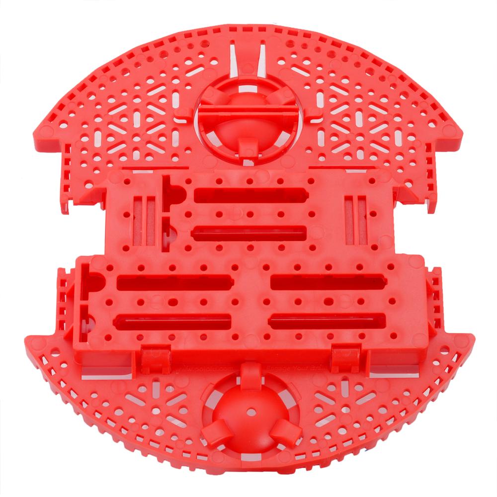 Romi Chassis Base Plate - Red - Opencircuit