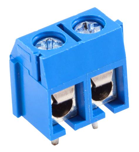 Opencircuit Print terminal block 2 pole blue - 5.12mm pitch - 10 pieces