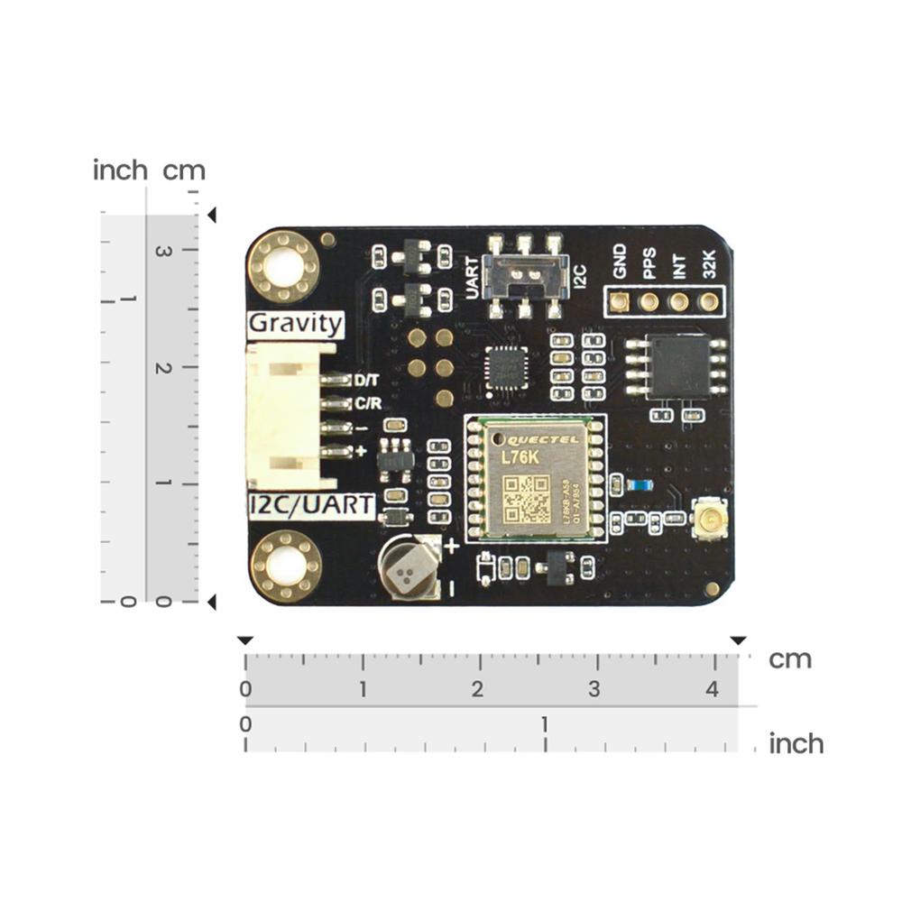 DFRobot Gravity: Modulo di posizionamento GNSS GPS BeiDou con RTC - I2C&UART - Opencircuit