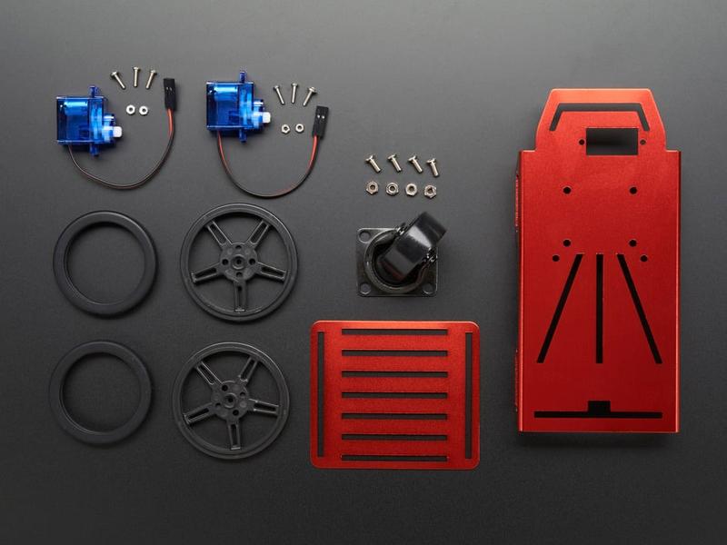 Adafruit Kit de Chassi Mini Robô Rover - 2WD com Motores DC - Opencircuit
