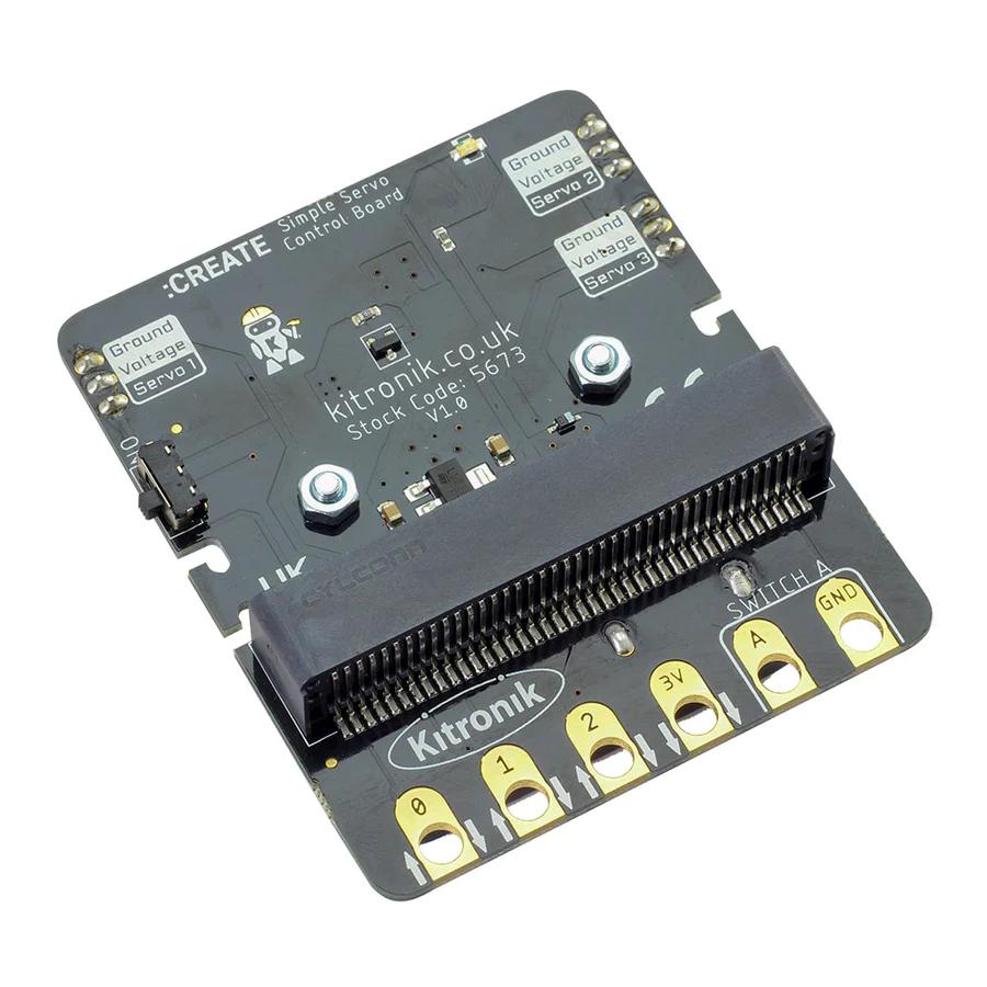 Kitronik :CREATE Simple Servo Control Board voor BBC micro:bit ...