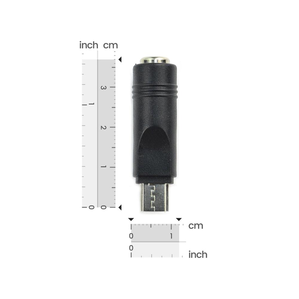 DFRobot 5,5/2,1 mm DC till Micro USB adapter - Opencircuit