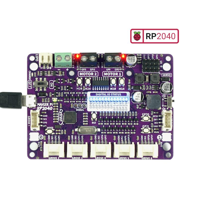 Maker Pi Rp2040 Simplificando A Robótica Com Raspberry Pi ® Rp2040 Opencircuit