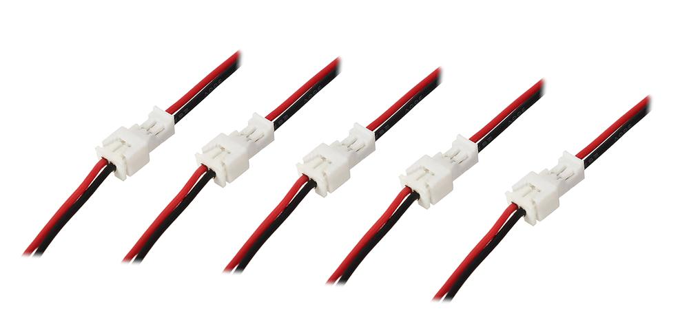 Opencircuit Micro JST 2-Pin 1.25mm male/female connector paar - 5 stuks