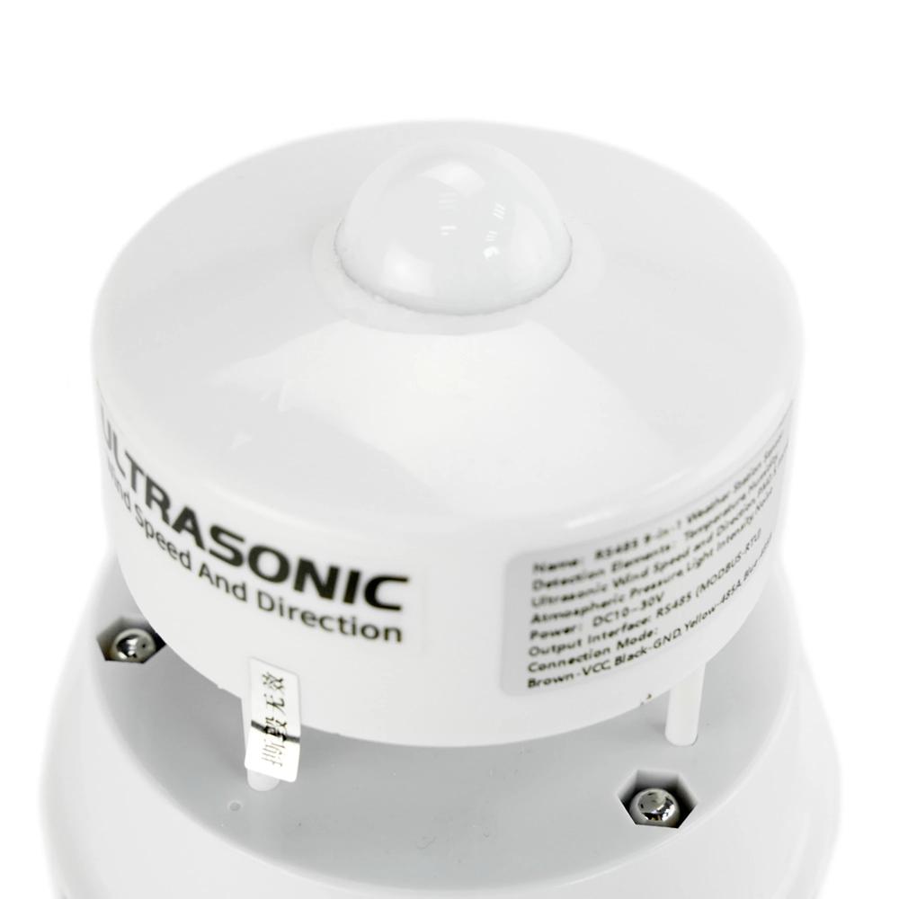 DFRobot Ultrasone 9-in-1 RS485 weersensor voor Arduino (wind, regen, temperatuur, licht, geluid ...