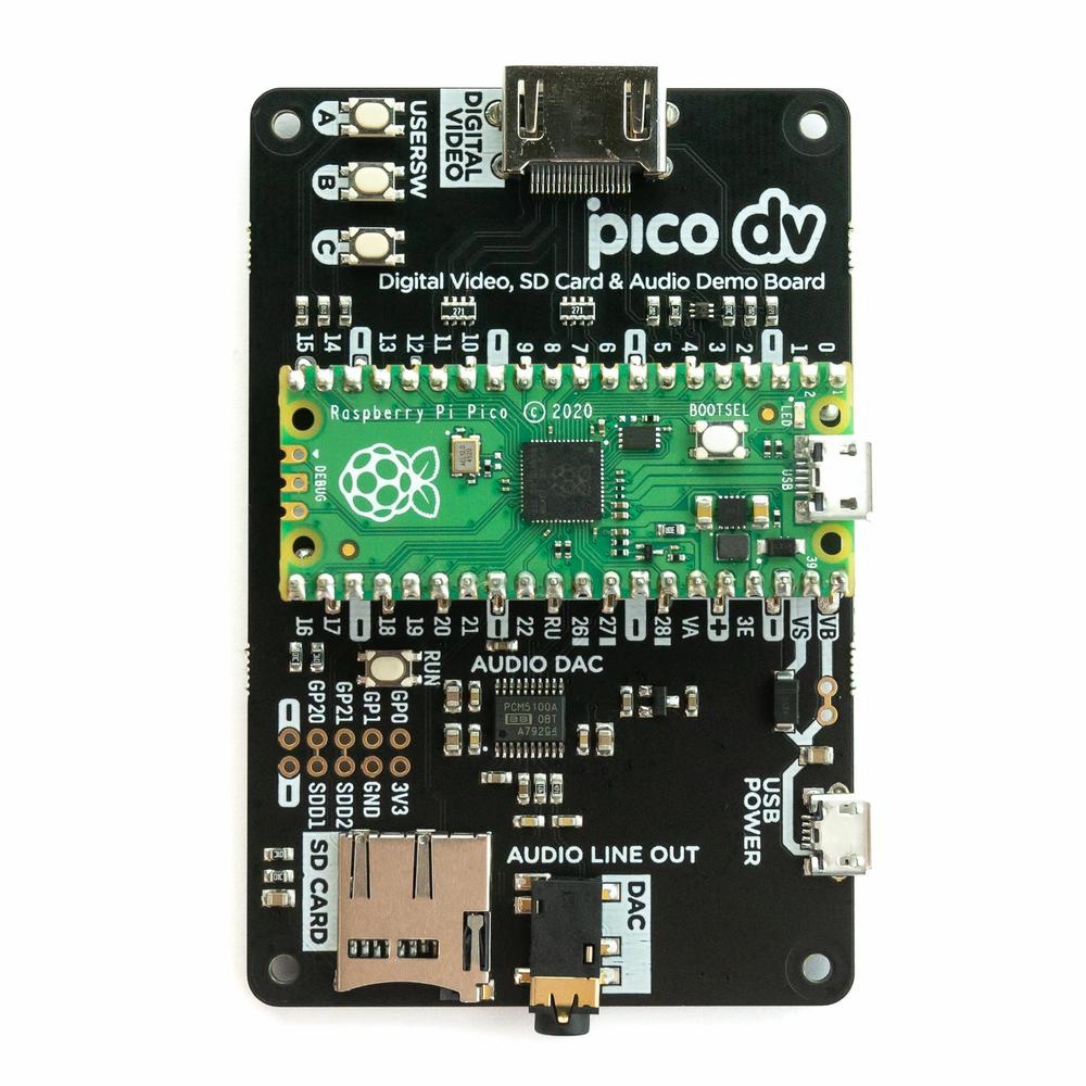 Pimoroni Pico DV-demobasis - PIM588 - Opencircuit