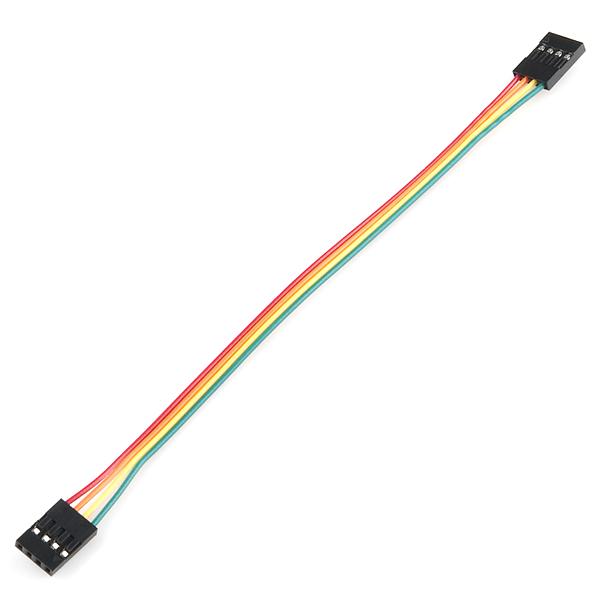 Sparkfun Jumper Wire - 0.1", 4-pin, 6" - Opencircuit