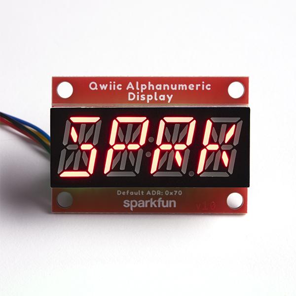 Display alfanumerico Sparkfun Qwiic - rosso - Opencircuit