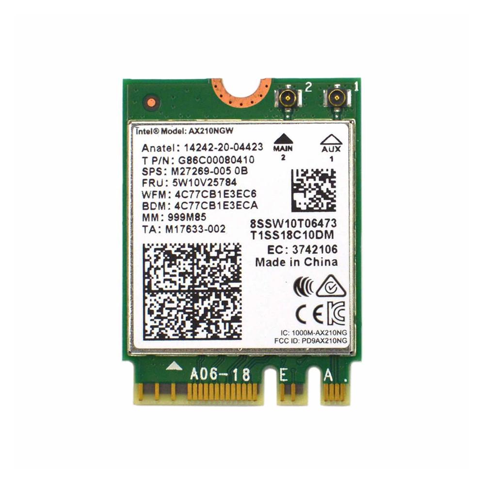 DFRobot M.2 (A+E Key) AX210 WiFi 6E Network Card for for LattePanda ...
