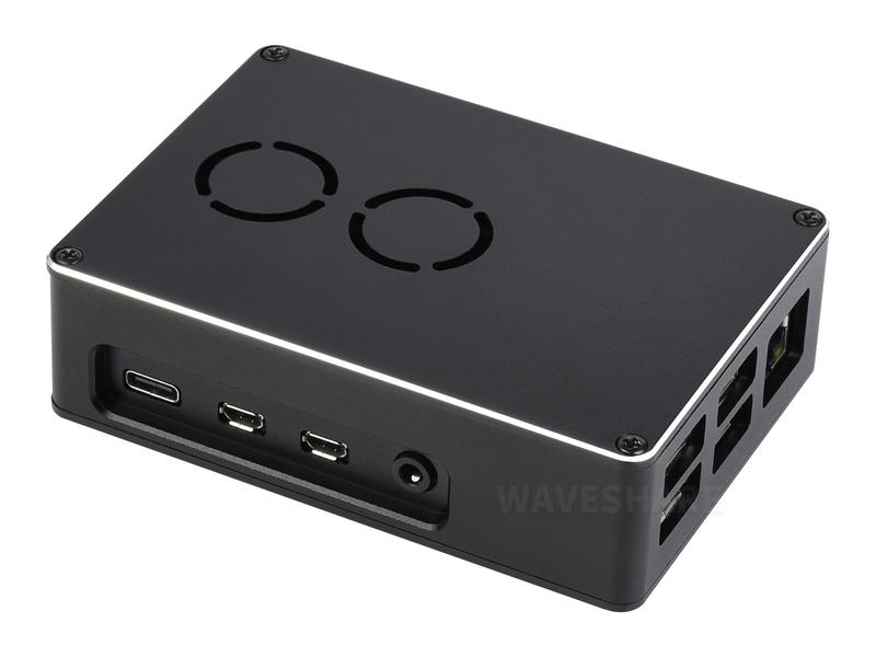 Waveshare Boîtier à double ventilateur pour Raspberry Pi 4, surface mat ...