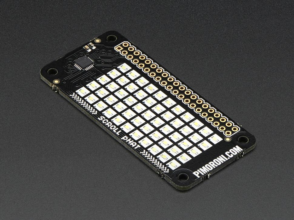 Adafruit Pimoroni Scroll pHAT - Matrice LED 11x5 pour Raspberry Pi Zero ...