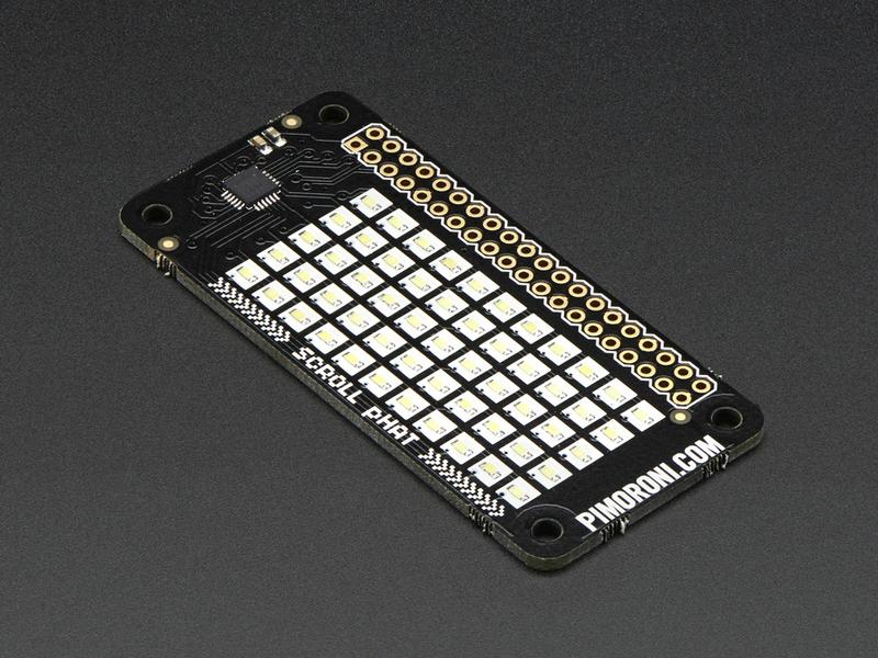 Adafruit Pimoroni Scroll pHAT - Matriz LED 11x5 para Raspberry Pi Zero ...
