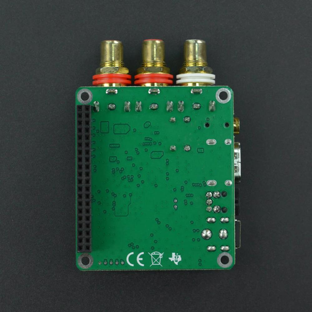 DFRobot DAC-ljuddekoderkort för Raspberry Pi 3B+/4B - Opencircuit