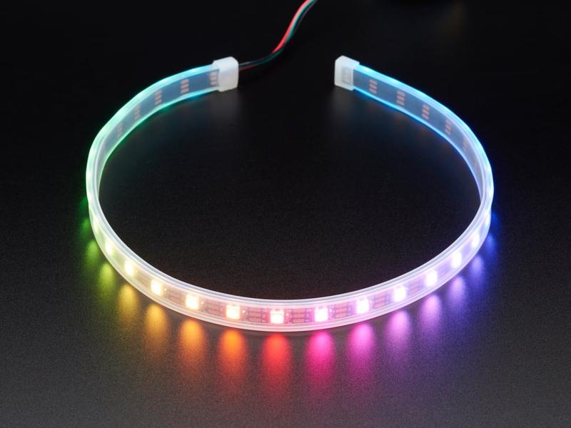 Tira LED Adafruit NeoPixel con conector JST PH de 3 pines y 2 mm ...