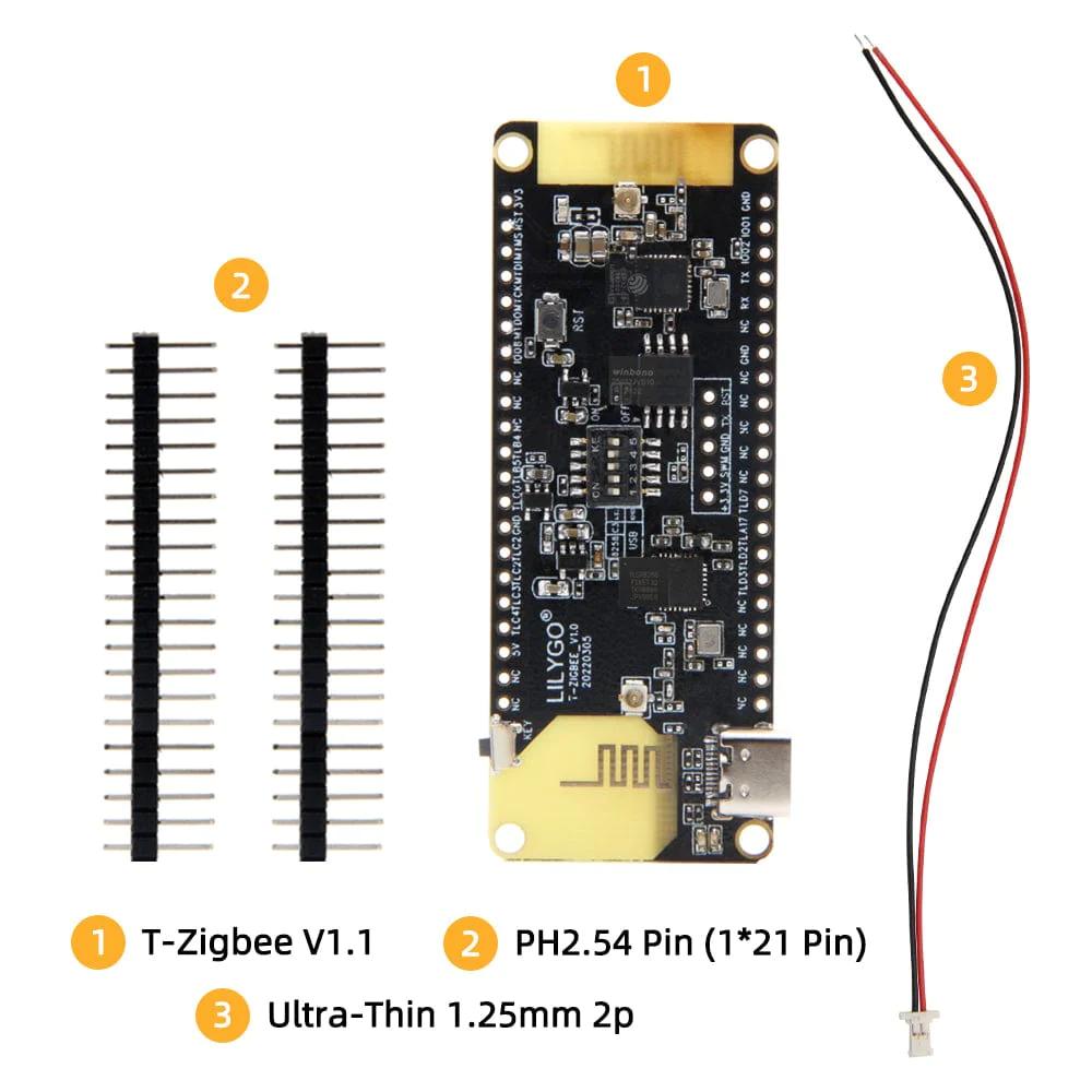LilyGO T-Zigbee ESP32-C3 TLSR8258 Zigbee Ultra Low Power IOT- board ... LilyGO T-Zigbee ESP32-C3 TLSR8258 Zigbee Ultra Low Power IOT- board ...