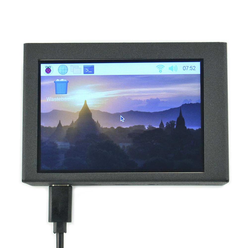 DFRobot Raspberry Pi 4 Metal Case with 3.5" 480x320 TFT Touch Screen ...