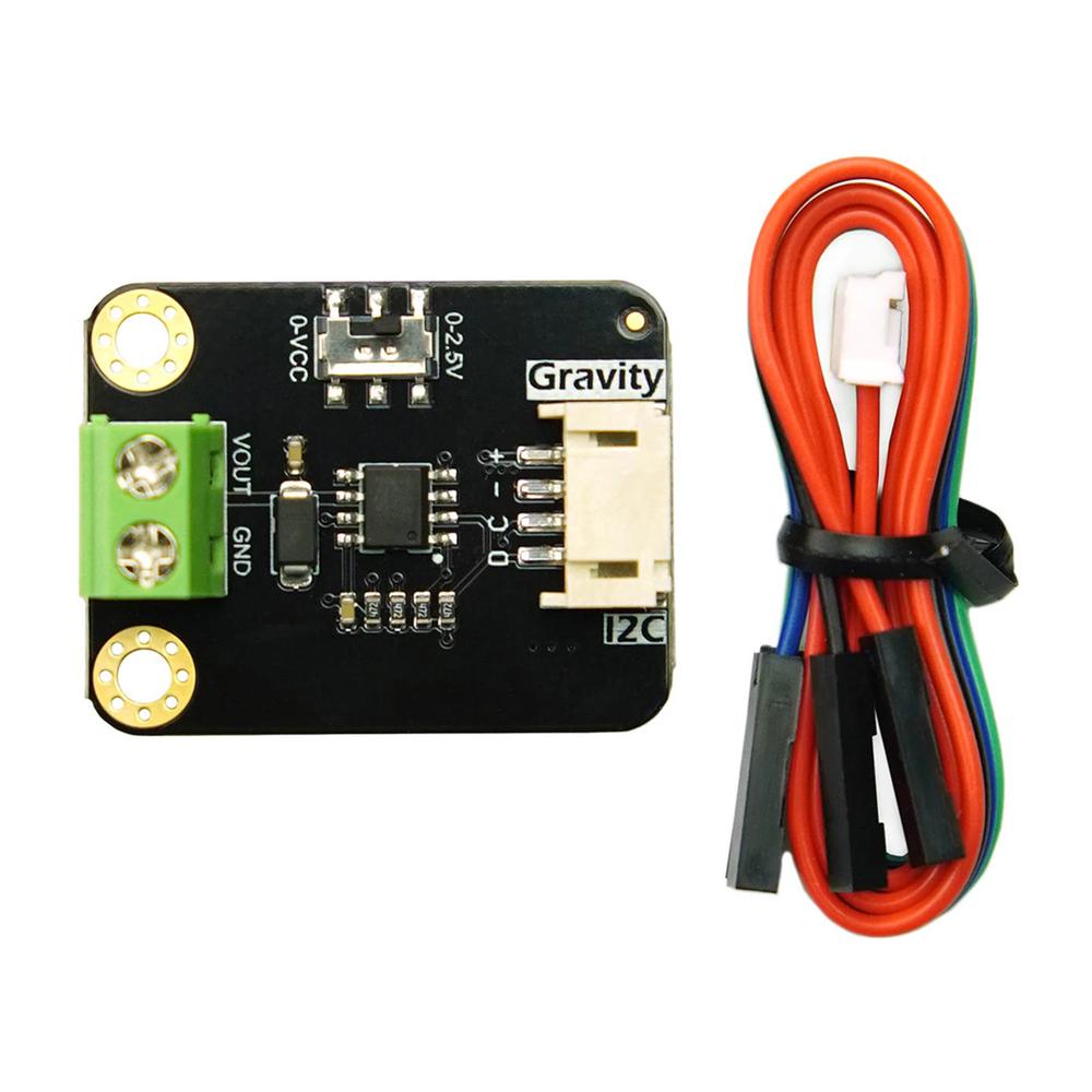 DFRobot Gravity : GP8512: 1-kanaals 15-bits I2C naar 0-2,5 V/VCC DAC-module - Opencircuit