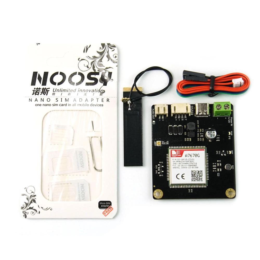 DFRobot Gravity: CAT1 A7670G Global 4G IoT Communication Module (Compatible with Raspberry Pi ...