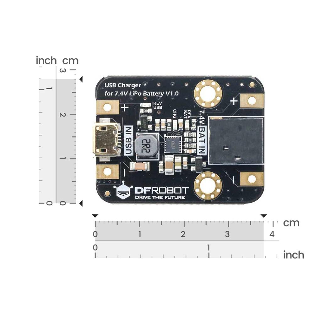 DFRobot USB Charger for 7.4V LiPo Battery - Opencircuit
