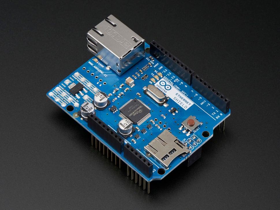 Adafruit Arduino Ethernet shield R3 met micro SD-connector - Gemonteerd ...