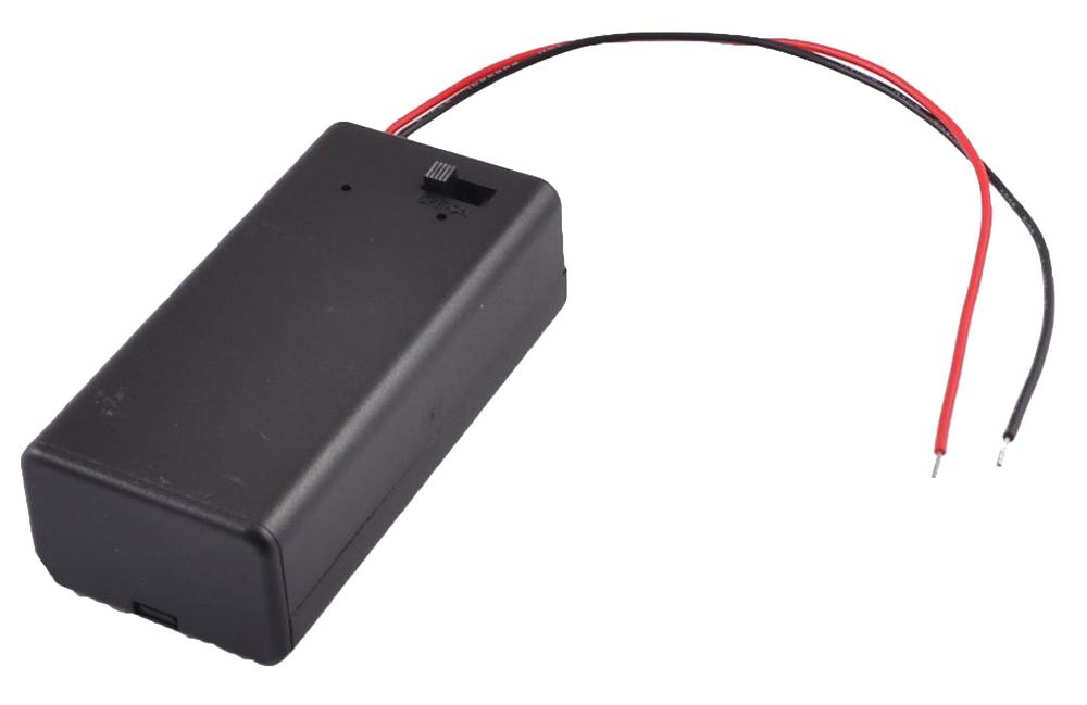 Opencircuit 9V battery holder with switch