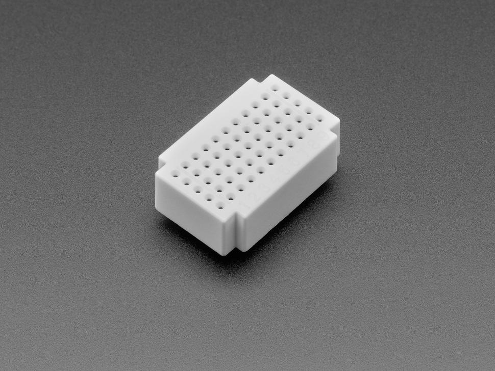 Adafruit Mini Solderless Breadboard - White 11 Rows - 55 total points ...