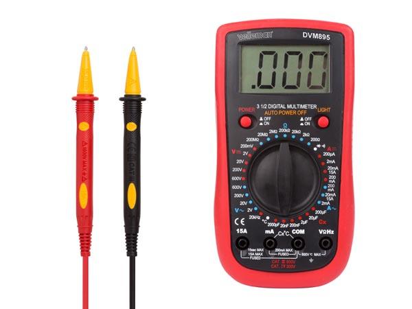 Velleman Digital multimeter - cat. iii 600 v / cat iv 300 v - 1999 ...