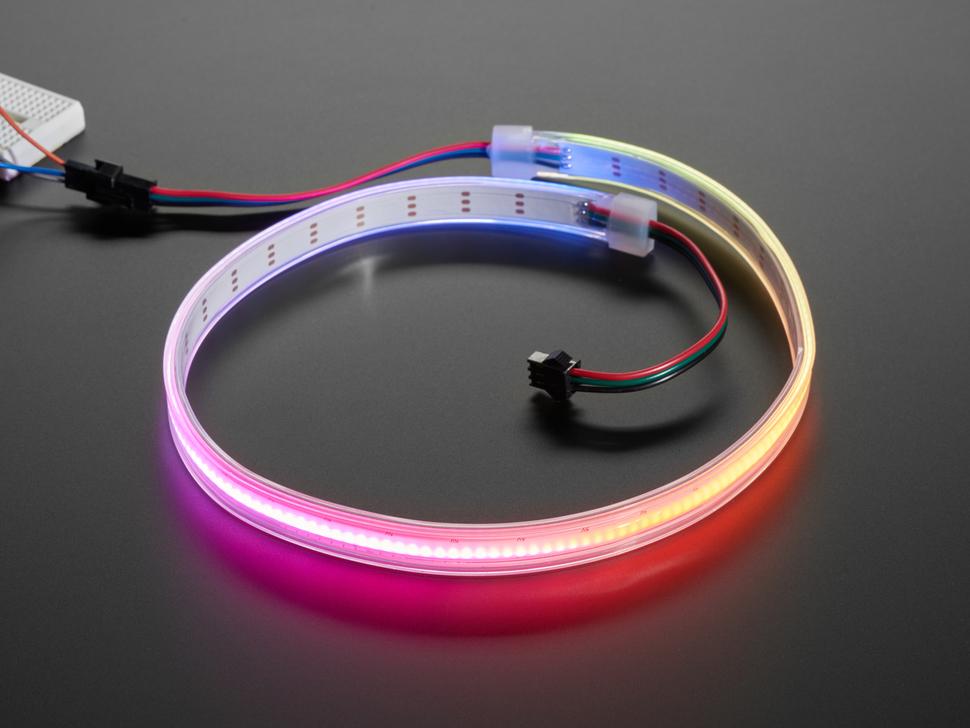 Adafruit NeoPixel 332 LED-per-meter Silikone Perle LED-strip - Opencircuit