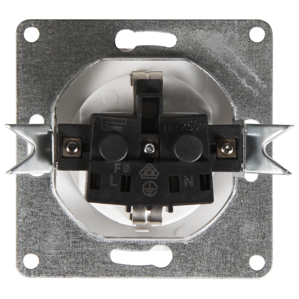 McPower inbouw stopcontact - 250V/16A - Wit - Opencircuit