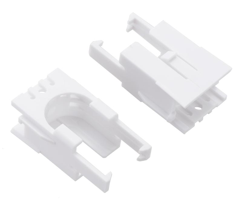 Pololu Romi Chassis Motor Clip Pair - White - Opencircuit