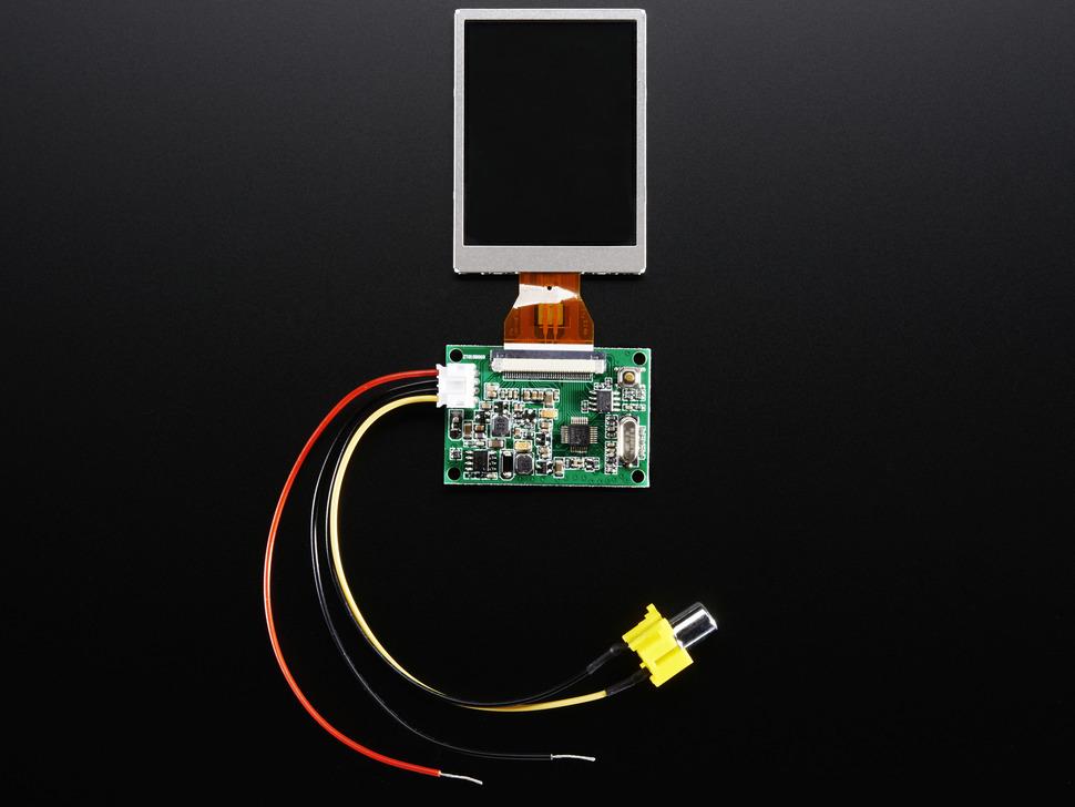 Adafruit Écran TFT NTSC/PAL (Télévision) - 2,5" de diagonale - Opencircuit