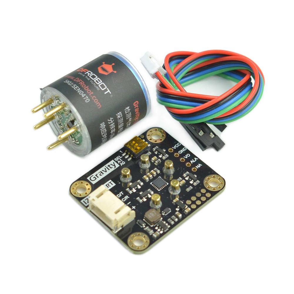 DFRobot Gravity : fabrieksgekalibreerde elektrochemische SO2-sensor (0-20 ppm, I2C&UART ...
