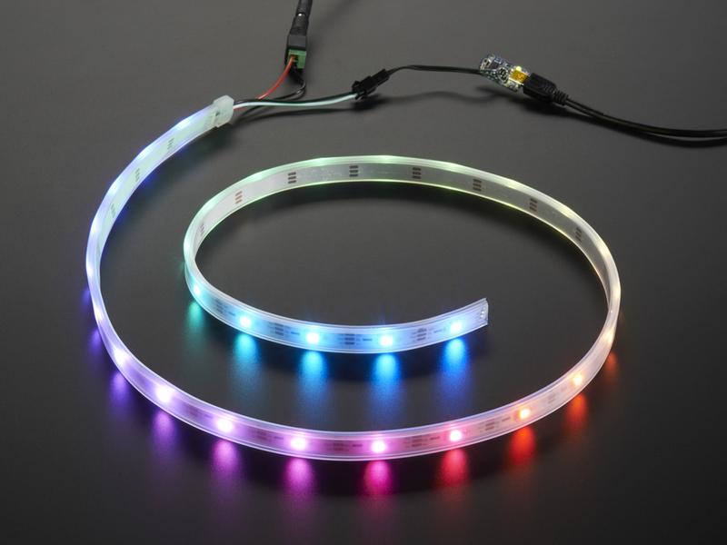 Kit de inicio de tira LED Adafruit NeoPixel - 30 LED - Blanco - Opencircuit