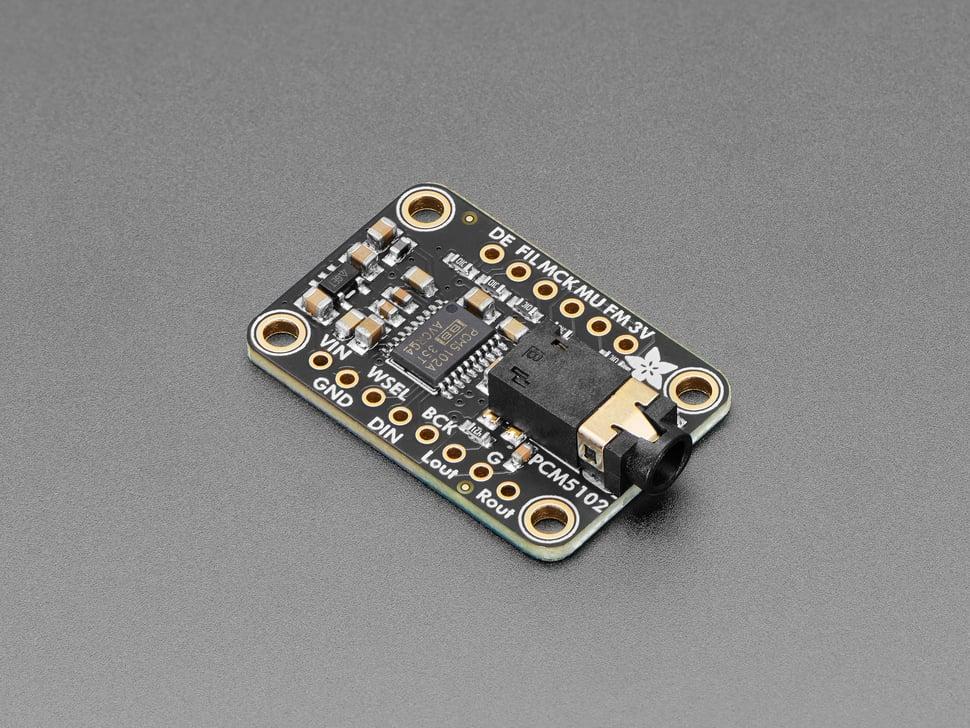 Adafruit PCM5102 I2S DAC with Line Level Output - 112dB SNR - Opencircuit