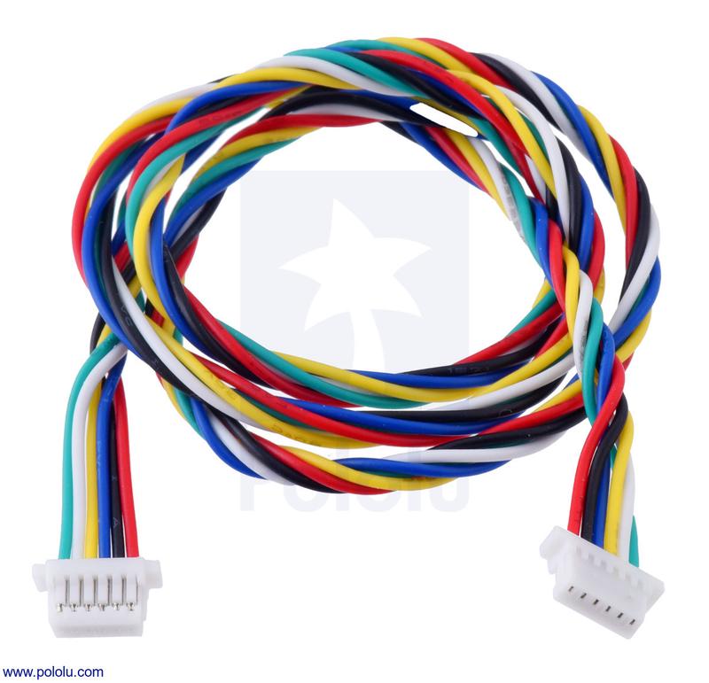 Pololu 6-Pin Female-Female JST SH-Style Cable 40cm - Opencircuit