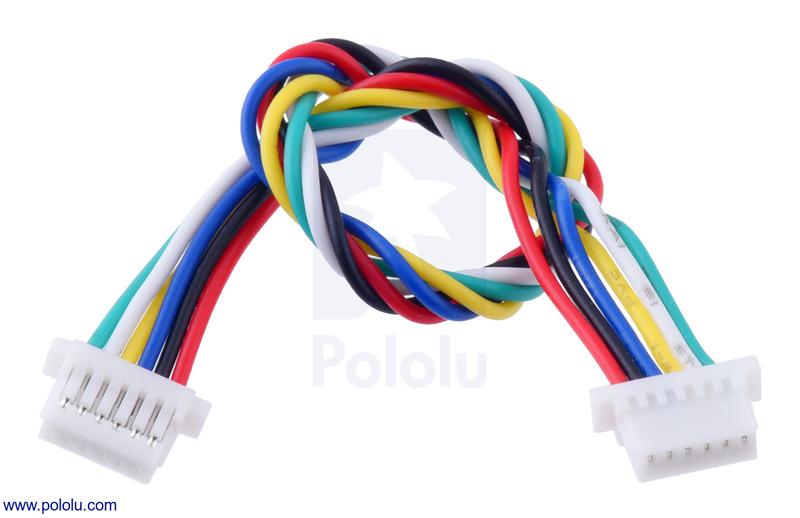 Pololu 6-Pin Female-Female JST SH-Style Cable 10cm - Opencircuit