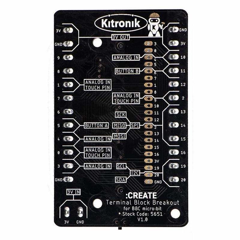 Kitronik Terminal Block Breakout voor BBC micro: bit - Opencircuit